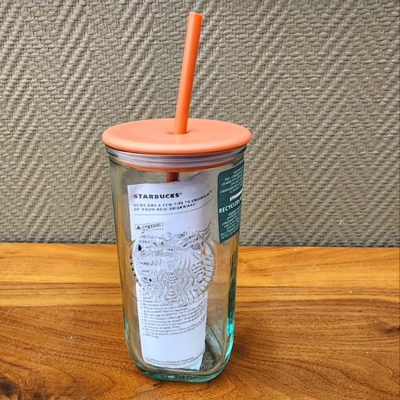 Starbucks | Dining | Starbucks Triangle Bottom Recycled Glass Cup 224 ...